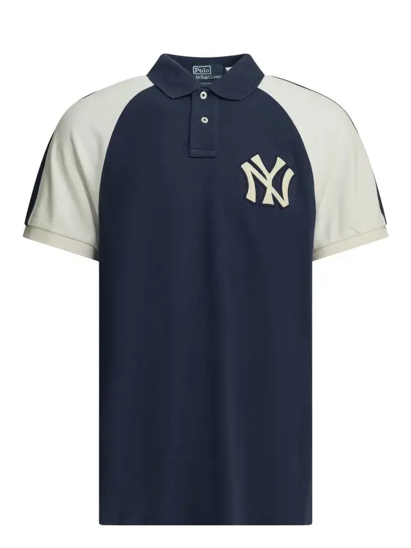 Polo Ralph Lauren X Mlb Collection' Polo Shirt With Buttons - Blue