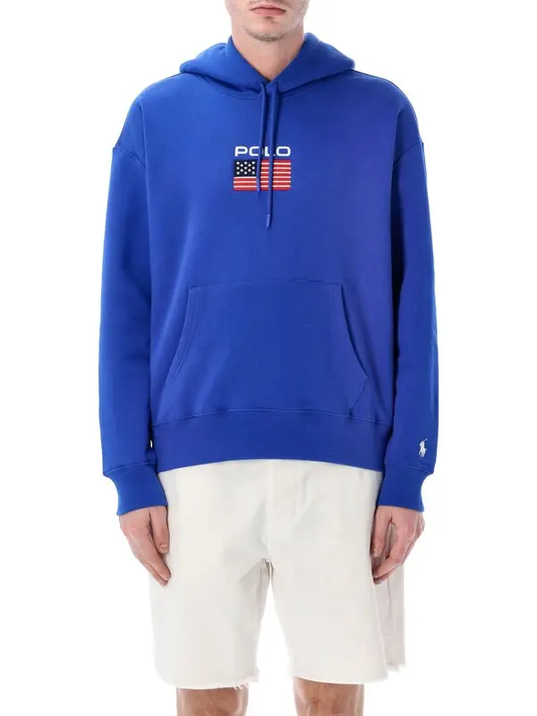 Polo Ralph Lauren Flag Fleece Hoodie - Blue