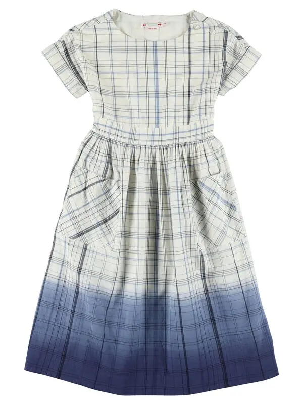 Bonpoint Edelweiss Checked Dress - Blue Checks
