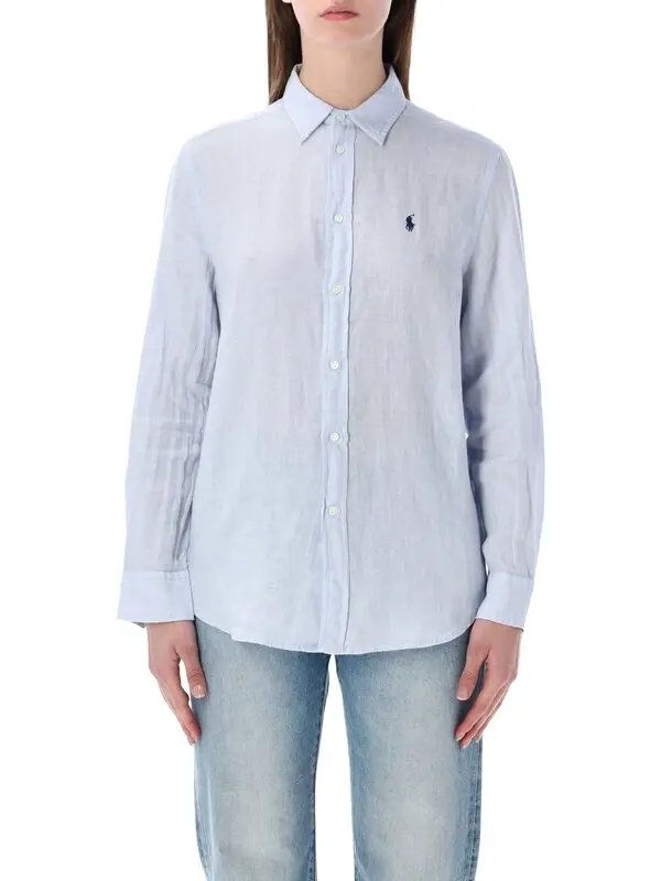 Polo Ralph Lauren Linen Shirt - Oxford Blue