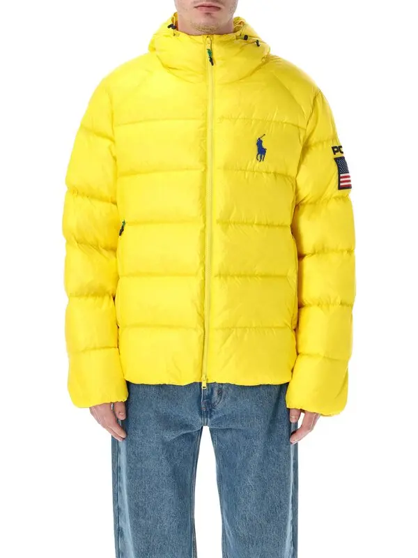 Polo Ralph Lauren Hawthorne Flag Down Jacket - Yellow