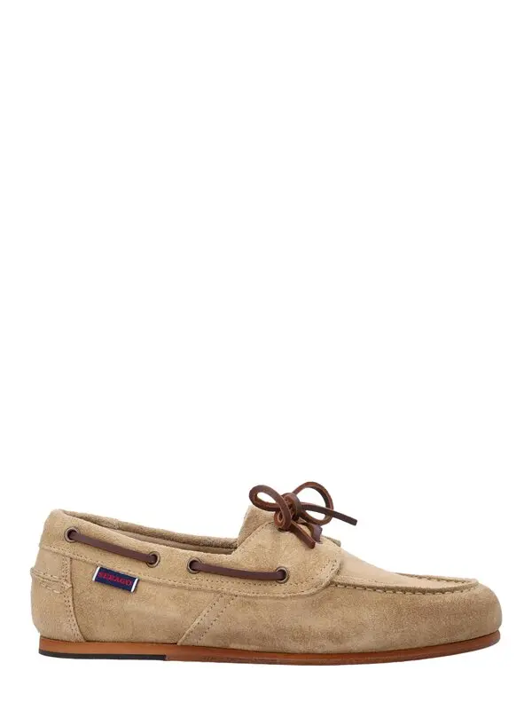 SEBAGO Suede Boat Shoe - Beige Camel