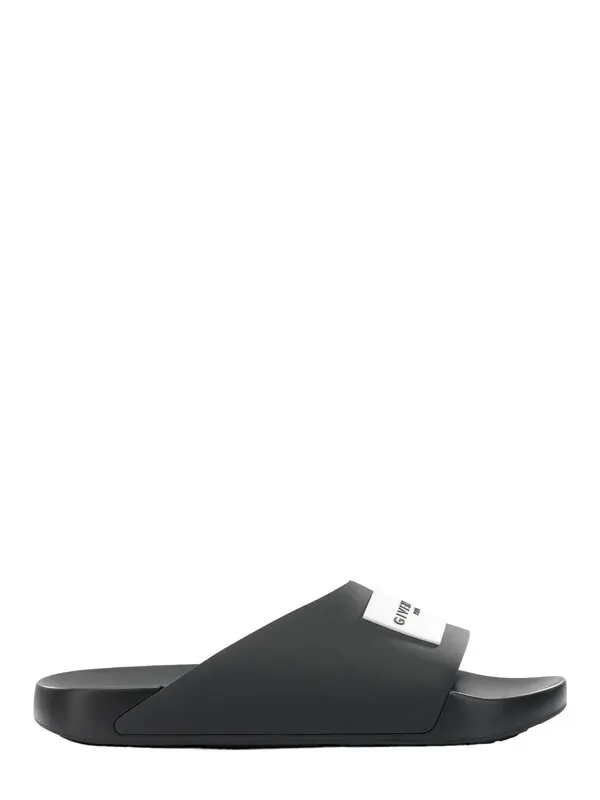 Givenchy Rubber Slides - Black