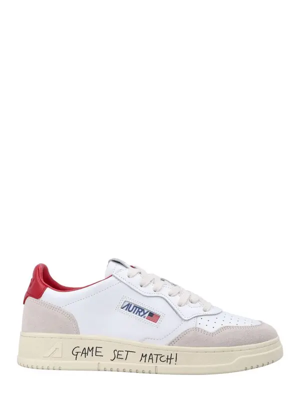 AUTRY Low Top Sneakers - White Red
