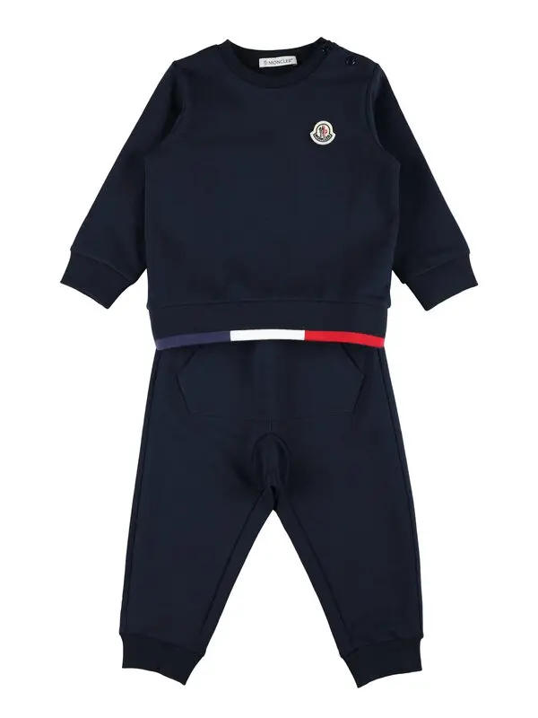 Moncler Cotton Jersey Set - Blue