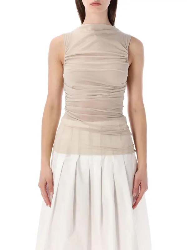 Soeur Irina Sleeveless Top - Mastic
