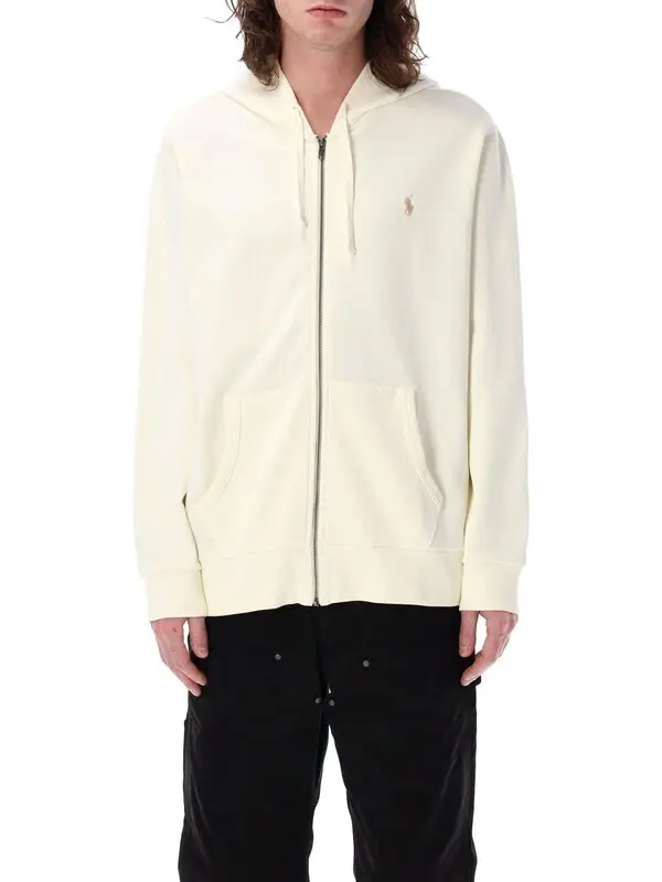 Polo Ralph Lauren Cotton Fleece Full-zip Hoodie - White
