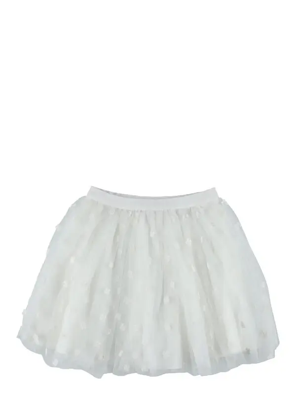 Bonpoint Pois Skirt - Naturel White