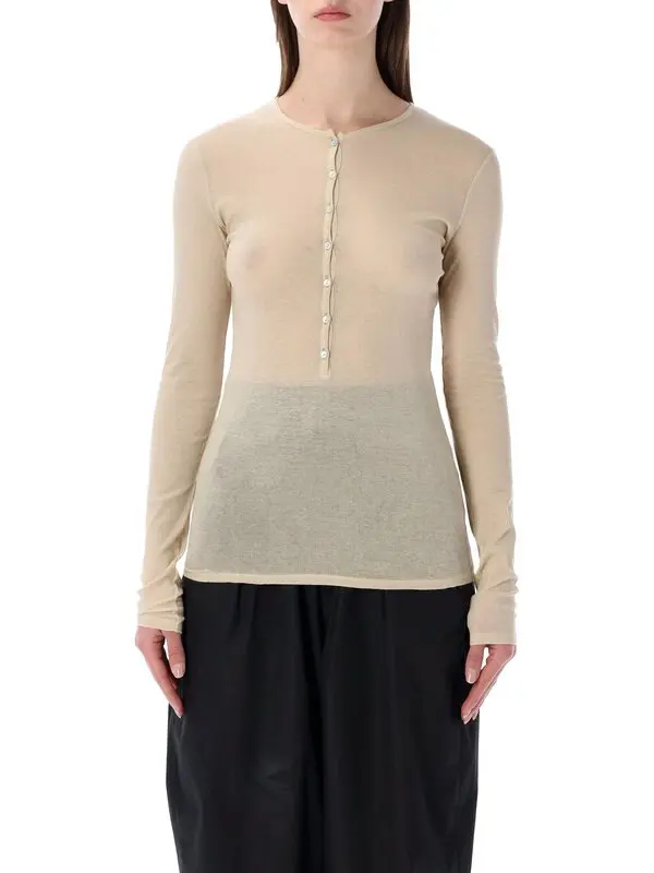 Soeur Isabella Long-sleeve T-shirt - Beige