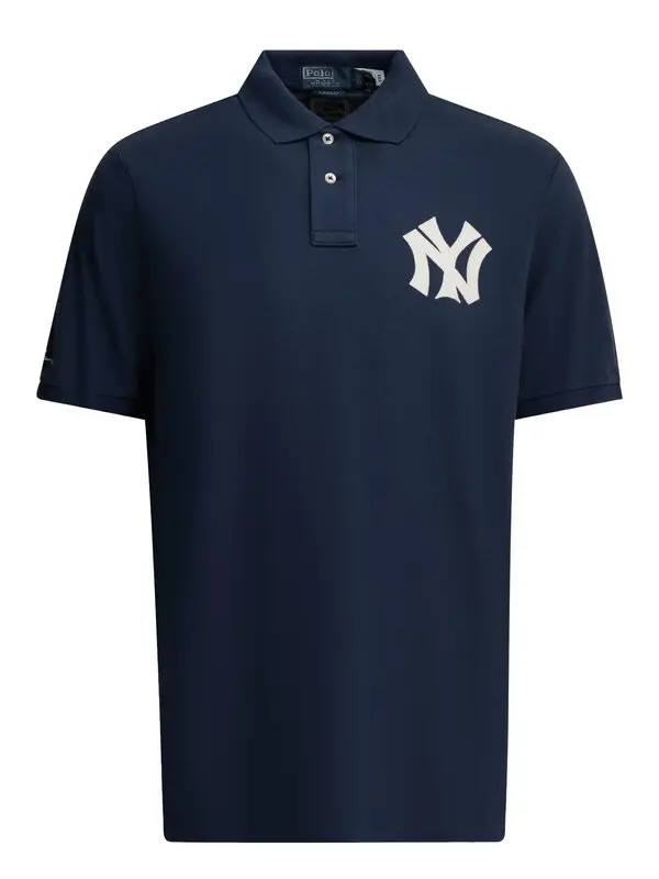 Polo Ralph Lauren Ralph Lauren X Mlb Collection' Polo Shirt With Buttons - Blue