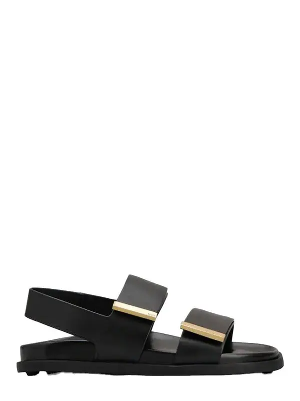 TOD'S Leather Sandal - Black