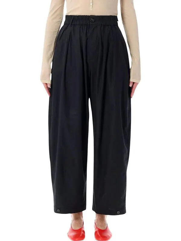 Soeur Cotton Poplin Trousers - Black