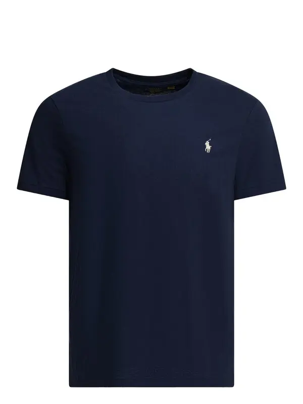 Polo Ralph Lauren Crew Neck T Shirt With Logo - Blue