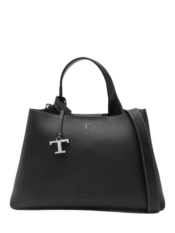 TOD'S Small Leather Tote - Black