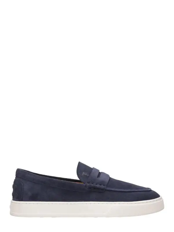 TOD'S Cassetta Suede Loafers - Blue