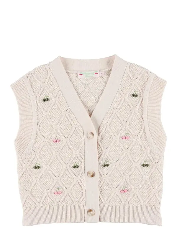 Bonpoint Lys Cardigan - Upb Ecru