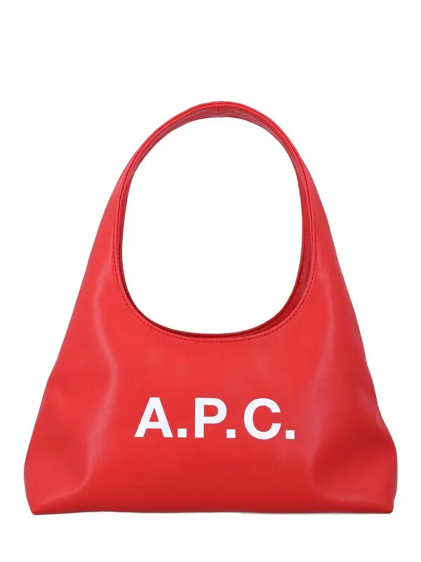 A.p.c. Baby Ninon Bag Recycled Leather-effect Material - Red