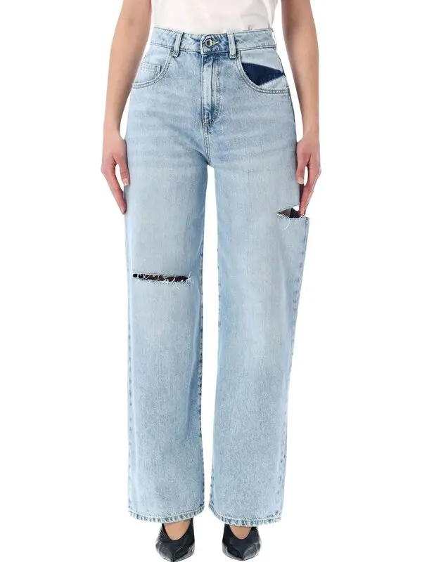 ICON DENIM LOS ANGELES Poppy Wide-leg Jeans - Blue