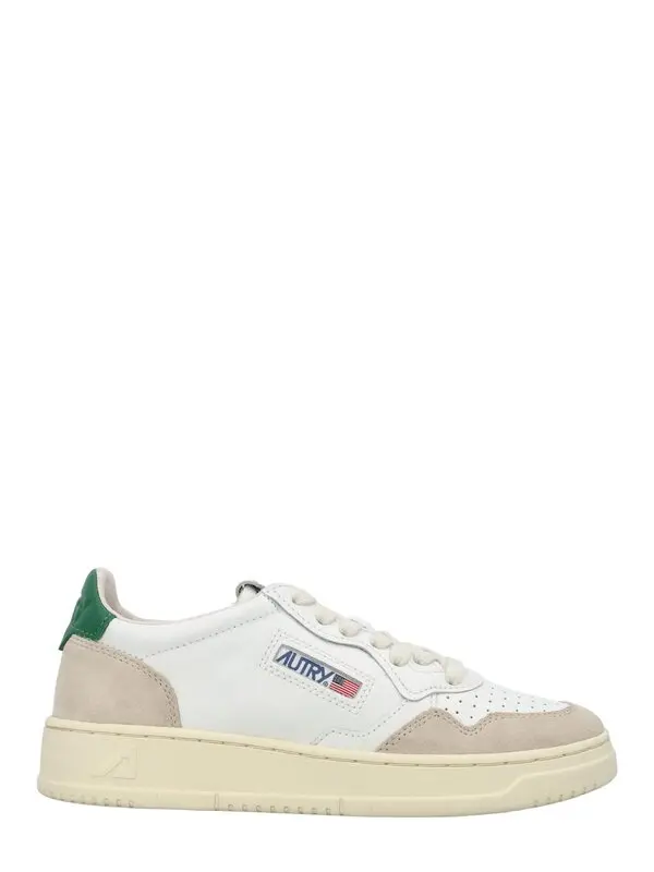 AUTRY Medalist Suede & Leather Sneakers - White Amazon