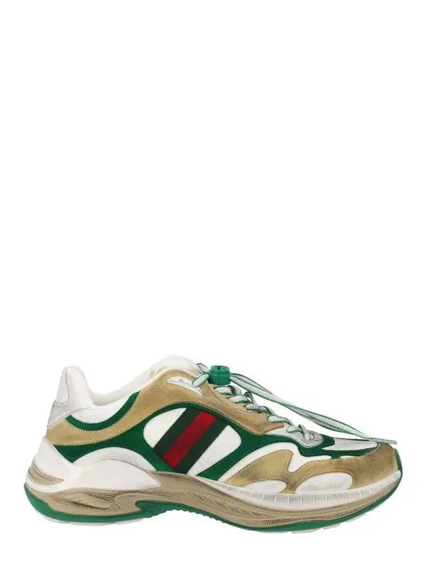 Gucci Suede Sneakers - White