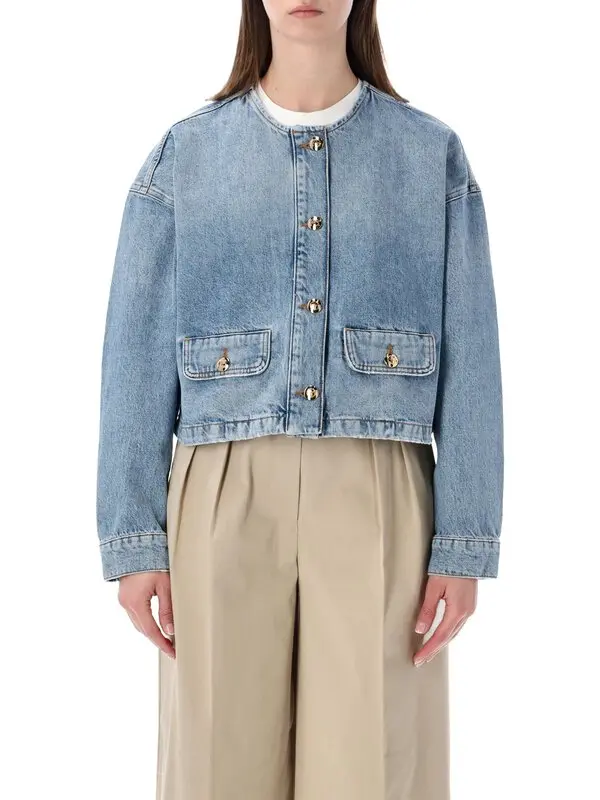 ANINE BING Blanchet Denim Jacket - Caspiac Blue