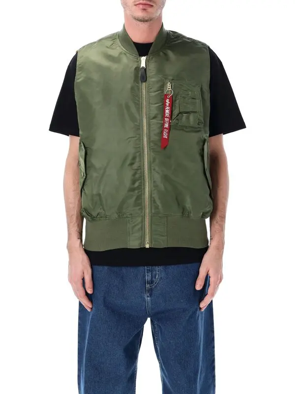 Alpha Industries Ma-1 Reversible Vest - Sage Green