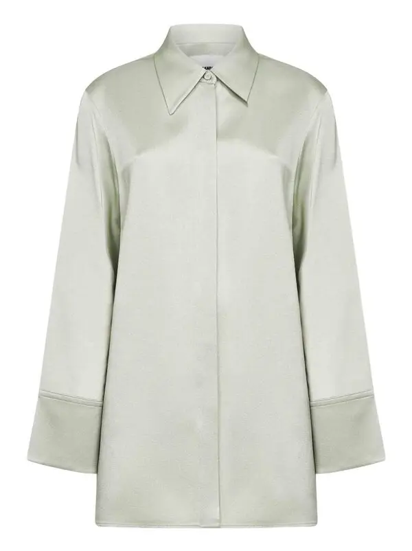 JIL SANDER Long Sleeve Shirt - Verde Chiaro