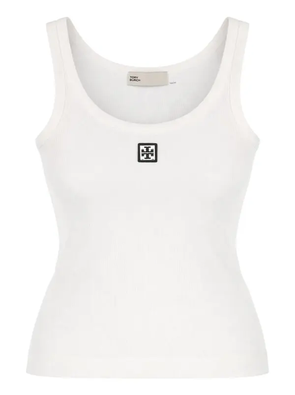 Tory Burch Top With Logo - White