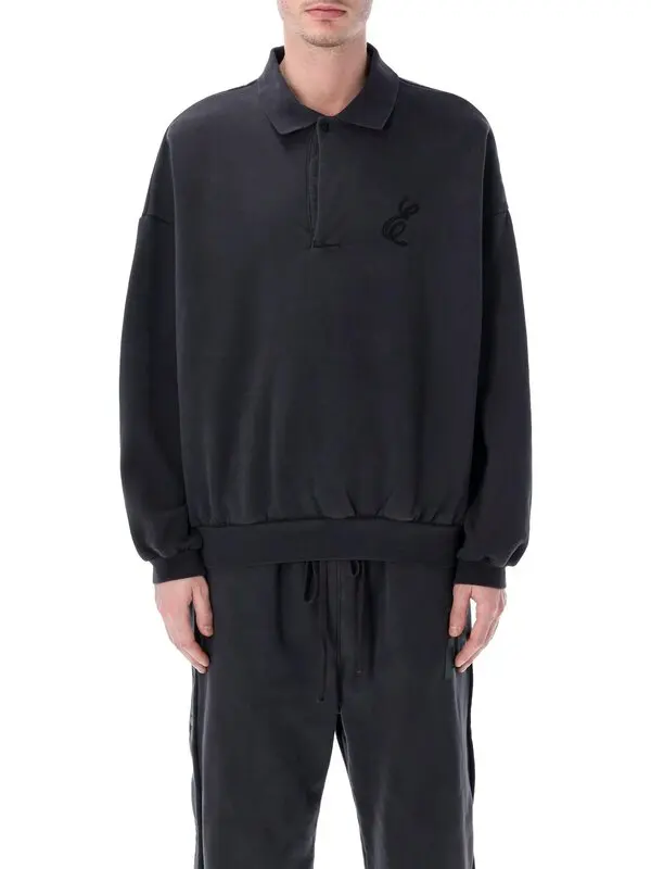 Fear Of God Classic Polo Sweatshirt - Vintage Black