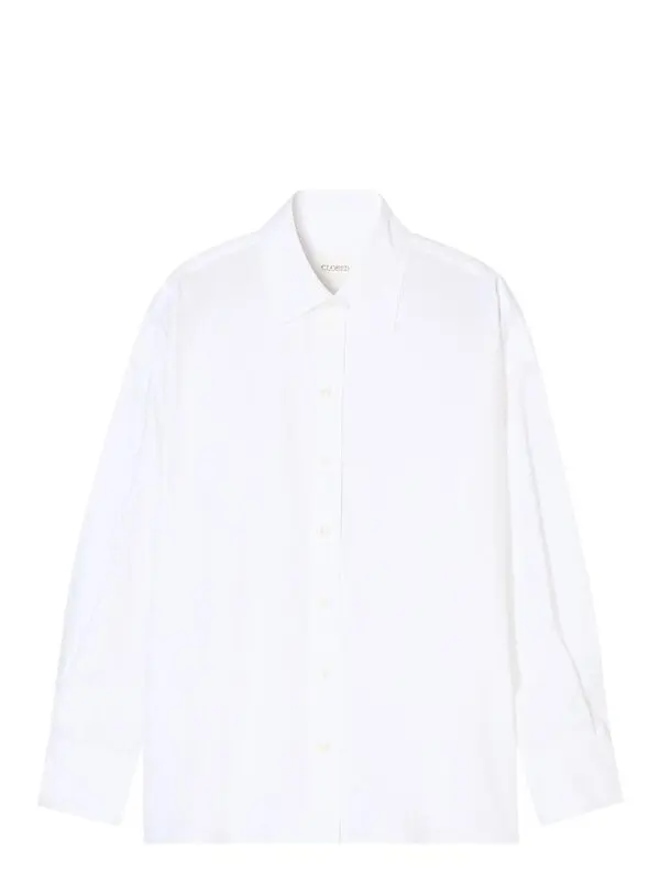 Closed Linen Cape Shirt - White