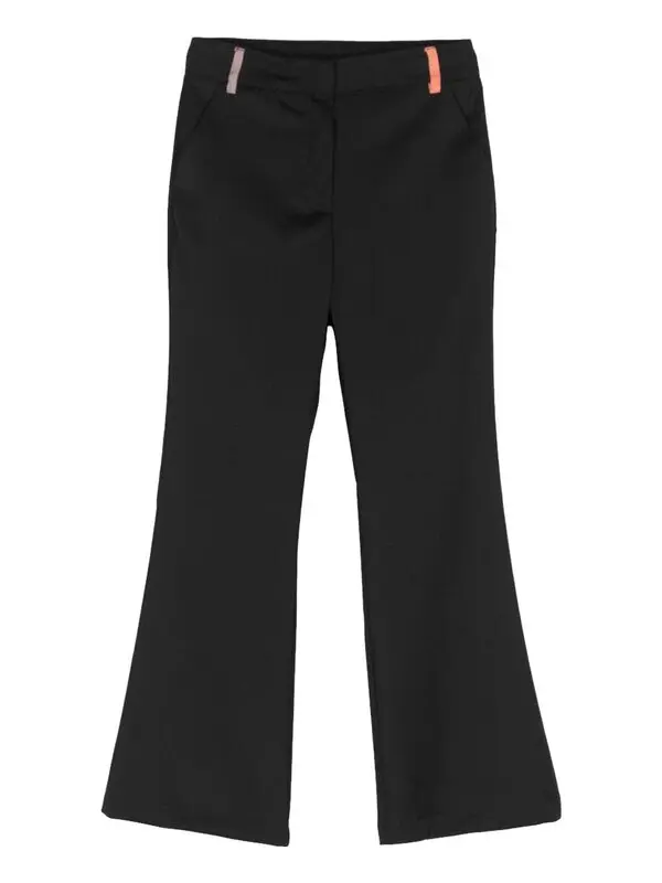 Emilio Pucci Virgin Wool Fabric Pants - Black