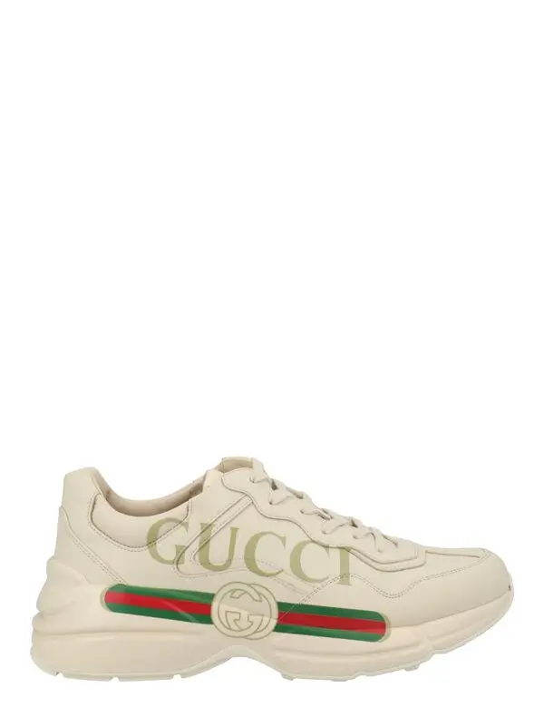 Gucci Rhyton Leather Sneakers - Ivory