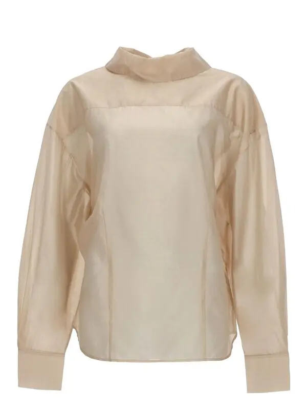 Filippa K Fold Collar Blouse - Ivory