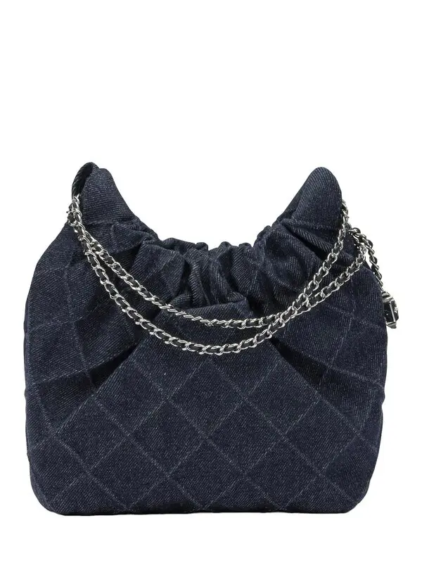 Tory Burch Cotton Shoulder Bag - Blue