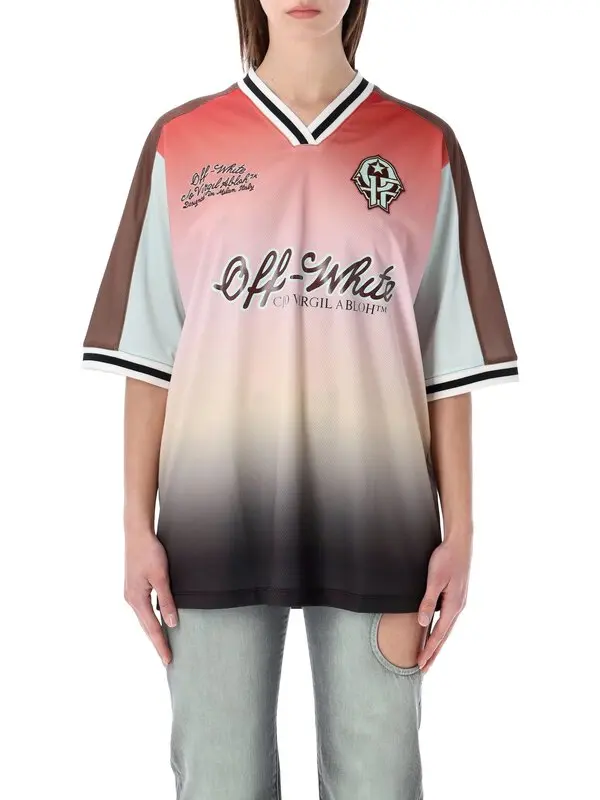 Off-White Soccer Tee - Soft Pink