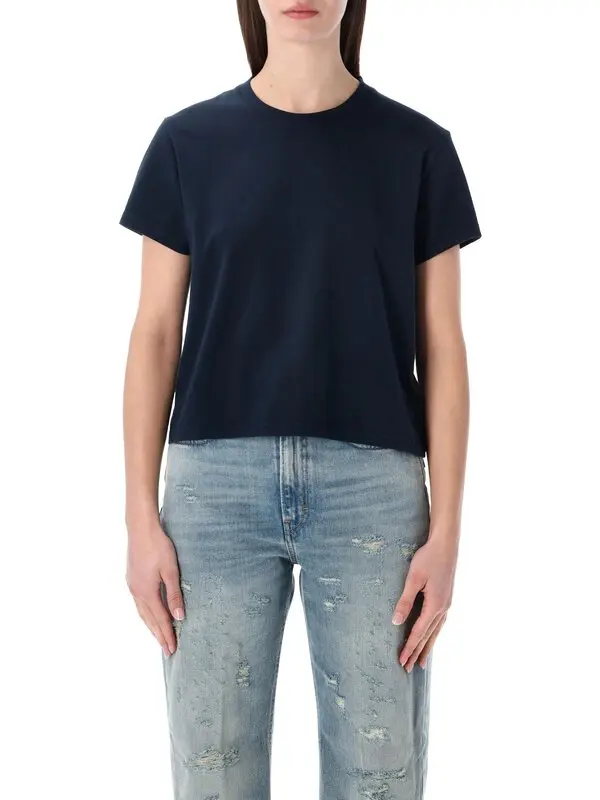 Colorful Standard Organic Boxy Crop Tee - Blue