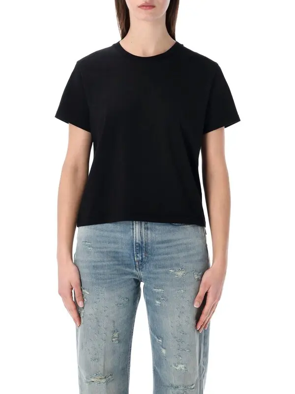 Colorful Standard Organic Boxy Crop Tee - Deep Black
