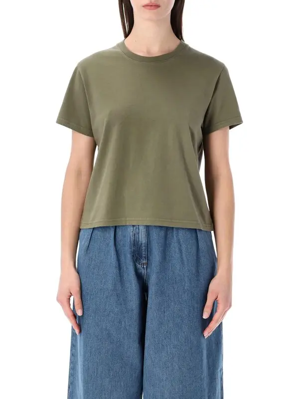 Colorful Standard Organic Boxy Crop Tee - Dusty Olive