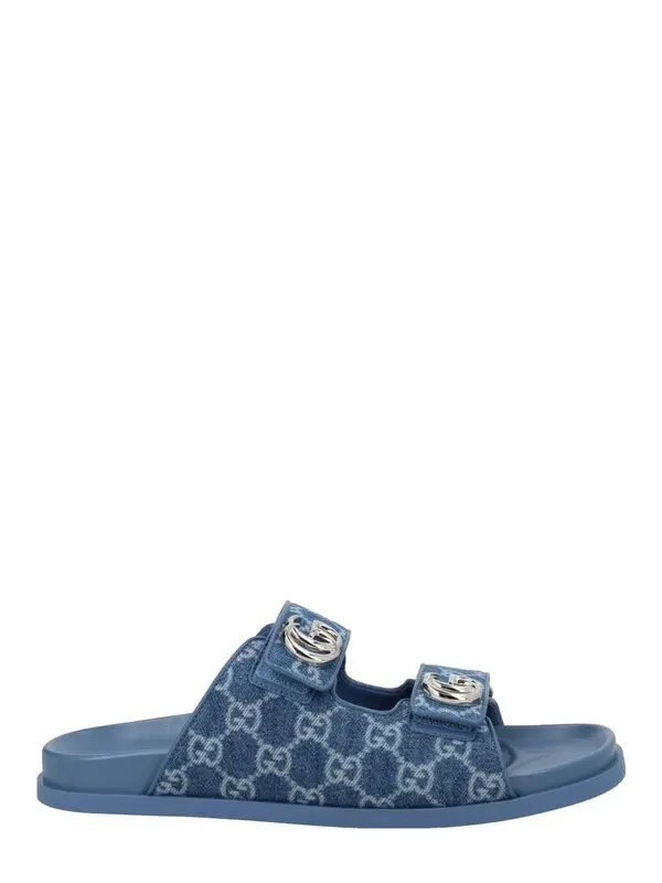Gucci Logo Sandals - Blue