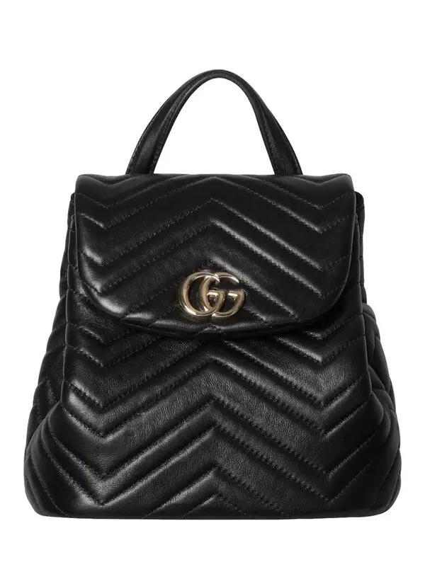 Gucci Gg Marmont Backpack - Black