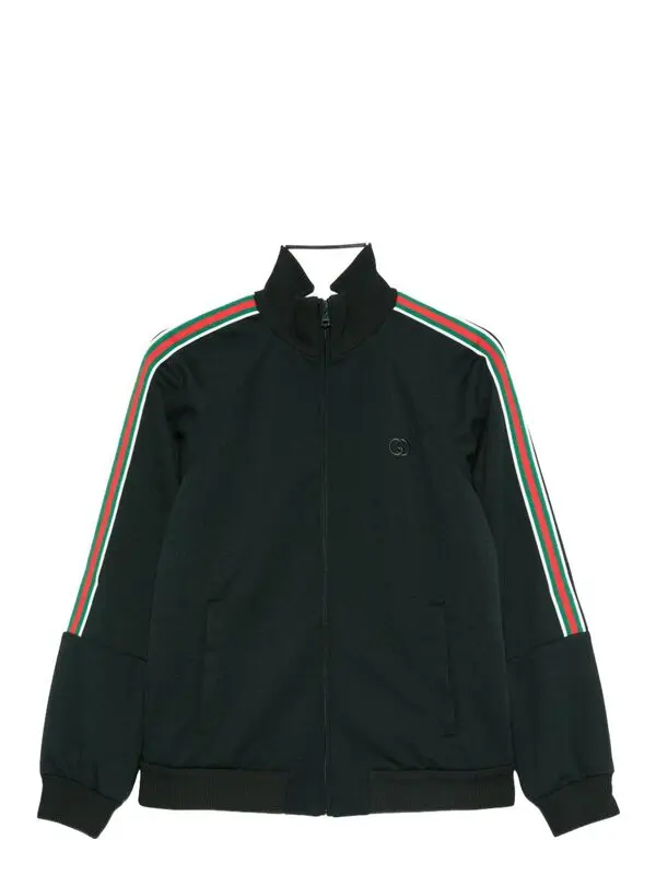 Gucci Web Detail Track Jacket - Green