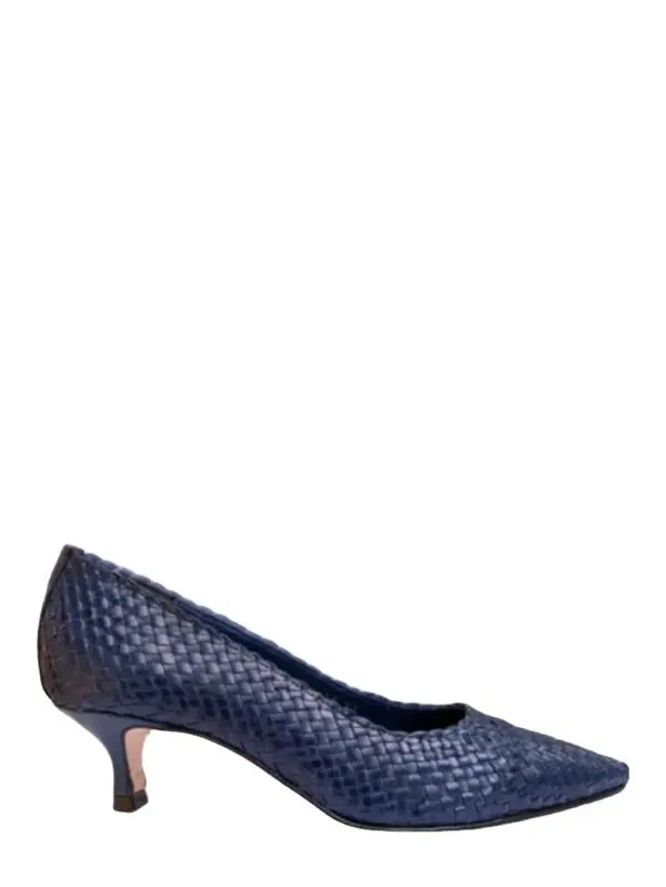 LA ROSE Carol Woven Pumps - Azulon