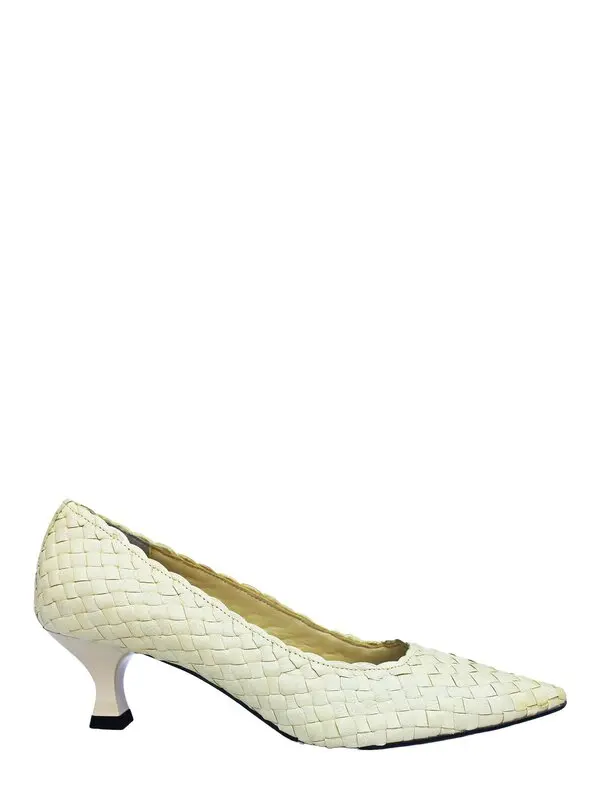 LA ROSE Carol Wooden Pumps - Maiz