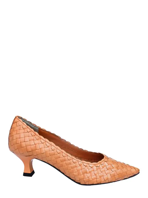LA ROSE Carol Wooden Pumps - Arancione