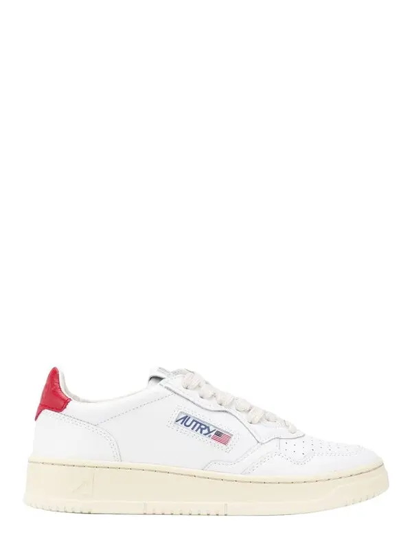 AUTRY Medalist Low Top Sneakers - Leat/leat Wht/red