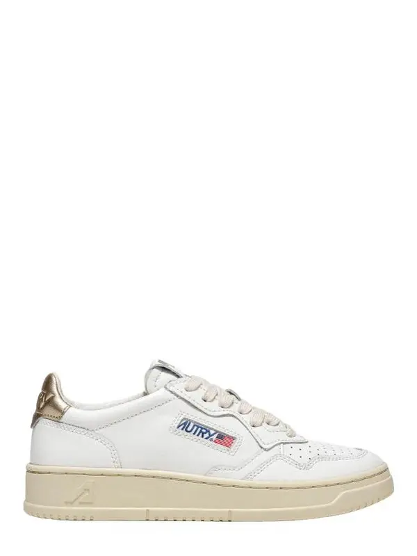 AUTRY Medalist Low Sneakers - Leat/leat Wht/gold