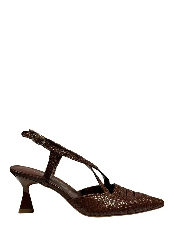 LA ROSE Moritz Pointed Pumps - Caoba