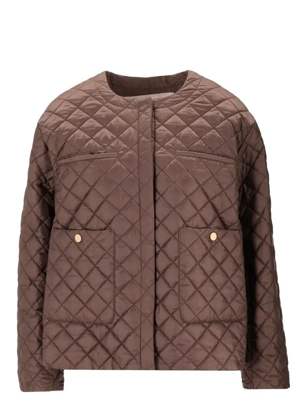 Max Mara Short Padded Jacket - Nocciola
