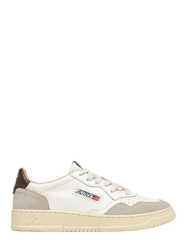 AUTRY Medalist Low Sneakers - Leat/suede Wht/teak