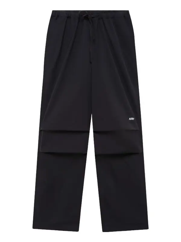 AUTRY Straight Leg Trousers - Nylon Black